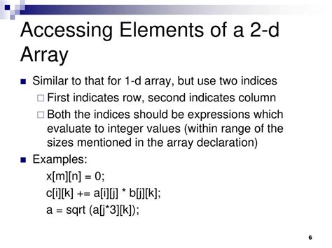 2 D Arrays Ppt Download