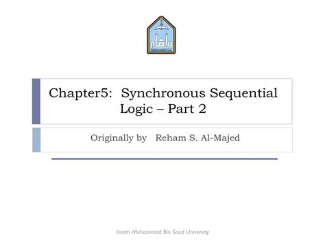Ppt Chapter5 Synchronous Sequential Logic Part 2 Powerpoint