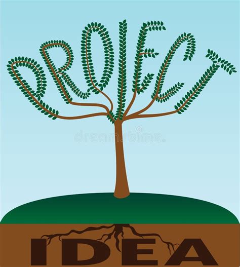 Project Tree Stock Vector Illustration Of Success Concept 57079769