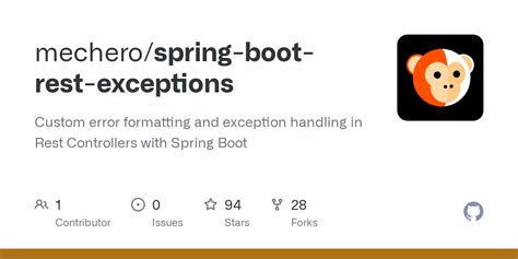 Github Mecherospring Boot Rest Exceptions Custom Error Formatting And Exception Handling In