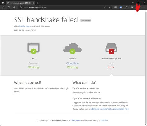 Ssl Handshake Failed On Rlinustechtips