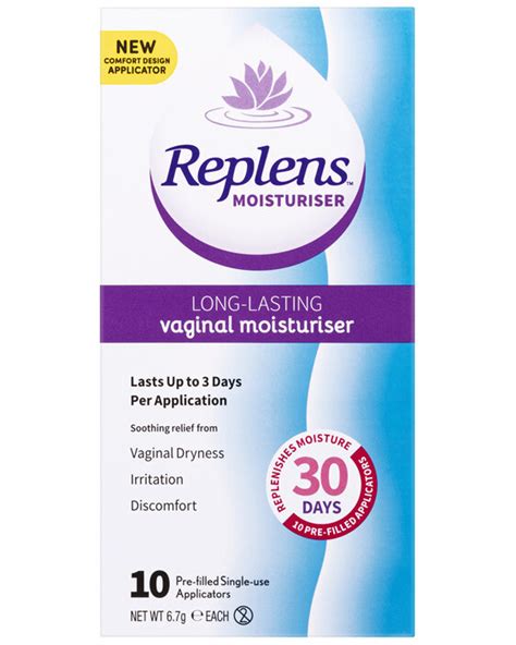 Replens Long Lasting Vaginal Moisturiser 10 Pack Wombat Pharmacy