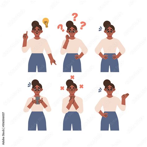 vector illustration in flat style problem solving concept woman