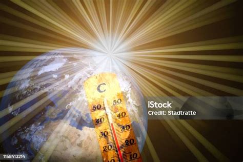 지구 온도계 및 지구 온난화 폭염에 대한 스톡 사진 및 기타 이미지 폭염 0명 구름 Istock