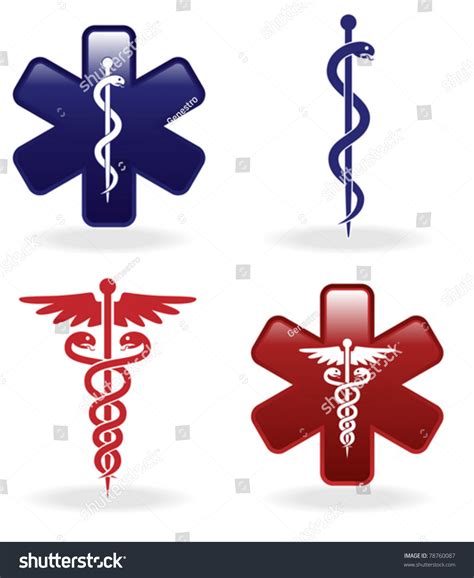 Medical Symbols Set Vector Illustration Stock Vector Royalty Free