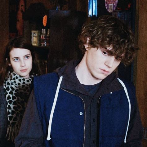 Evan Peters And Emma Roberts In Adult World Aesthetic Cute Hot Style Rares Icons