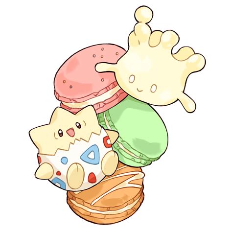 Togepi And Milcery Pokemon Drawn By Mjoyart Danbooru