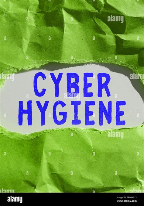 Text Caption Presenting Cyber Hygiene Business Concept Steps That Computer Users Take To
