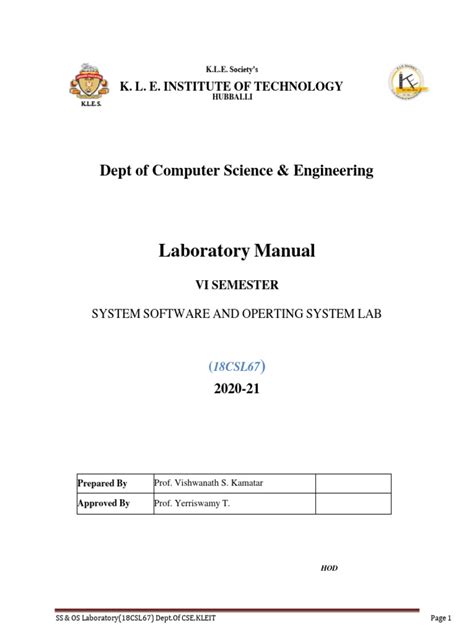 Ssos Lab Manual2020 21 New Pdf Scheduling Computing Process