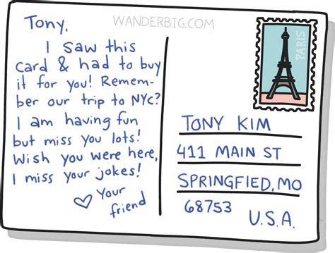 How To Write A Postcard Guide To Writing Sending Cards Wanderbig Com