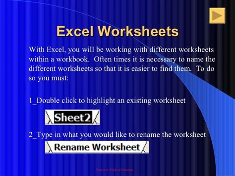 Teaching Excel