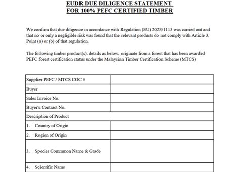Eudr Due Diligence Statement Team