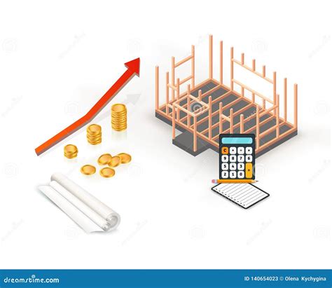 Cost Estimation Linear Icons Set Budgeting Projection Calculation Pricing Estimation