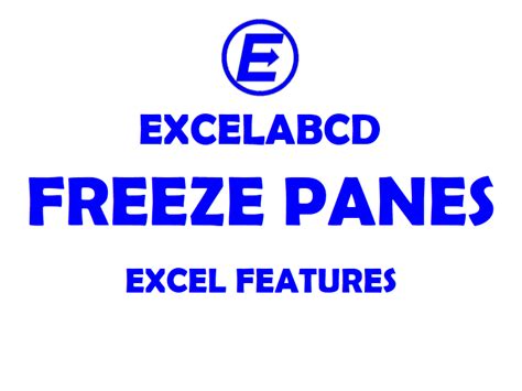 What Is Freeze Panes Excelabcd