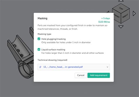 Fictiv Improves Self Serve Options With Customer Configurable Masking