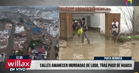 Actualidad Calles De Punta Hermosa Amanecieron Inundadas De Lodo Tras