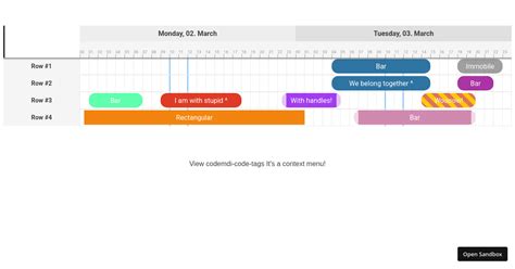 Vue Ganttastic Examples Codesandbox