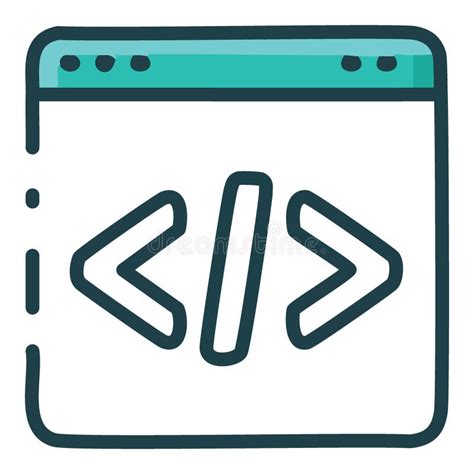 Web Development Browser Icon Simple Colorful Icon Representing Web