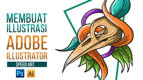 Membuat Gambar Ilustrasi Menggunakan Adobe Illustrator Adobe Photoshop Youtube