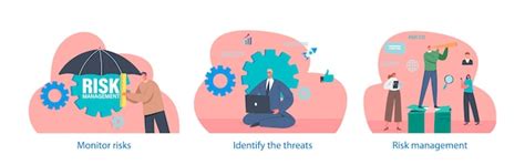 Premium Vector Isolated Elements With Characters Perform Risk