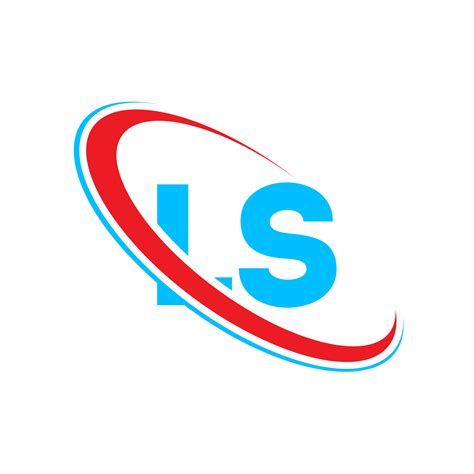 LS Logo LS Design Blue And Red LS Letter LS Letter Logo Design Initial Letter LS Linked