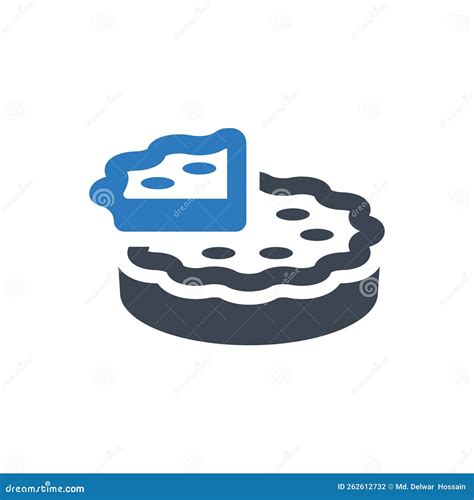 Slice Of Pie Icon Stock Vector Illustration Of Divide 262612732