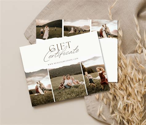 Photography T Certificate Template Photographer T Card Photo