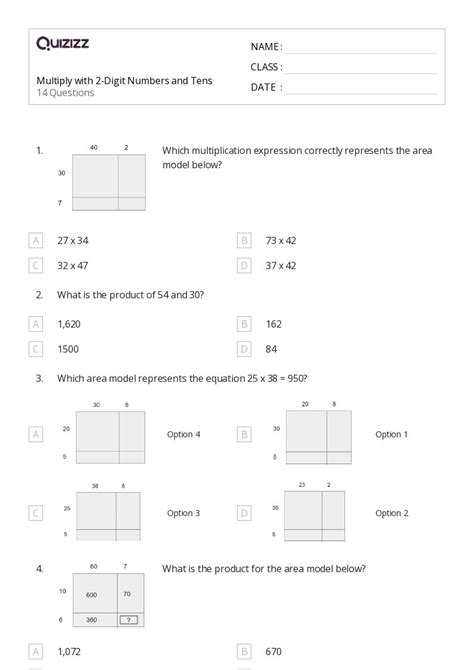 Free Partial Product Multiplication Worksheet Download Free Partial