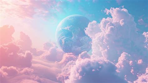 Planet In Clouds Stock Illustration Illustration Of Meteorology