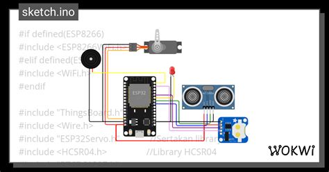 Servo Otomatis Ino Wokwi ESP32 STM32 Arduino Simulator