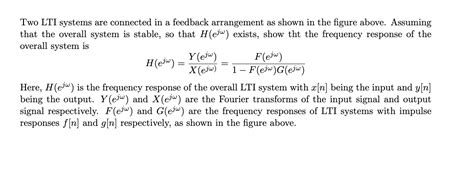 Solved Problem 5 Frequency Response Of An Lti System Via Dtft