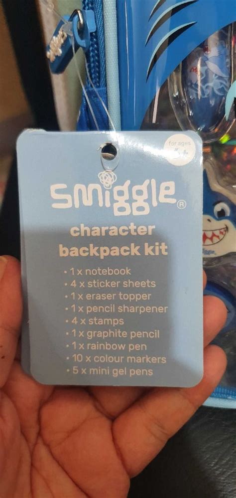 Smiggle Character Backpack Kit Blue Hobbies And Toys Stationary