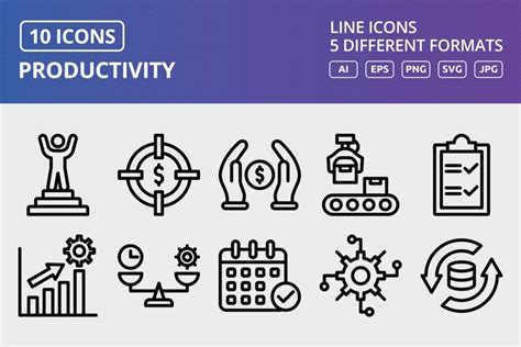 Vector Productivity Icon Set 2262451