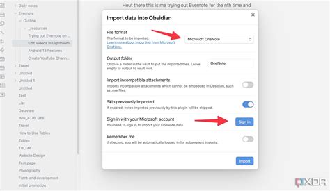 How To Use The Importer Plugin In Obsidian To Import Notes From Evernote Onenote Apple Notes