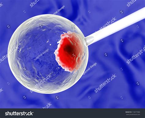 Injecting Dna Into Stem Cell 3 D Stock Illustration 118277080