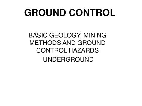 PPT GROUND CONTROL PowerPoint Presentation Free Download ID