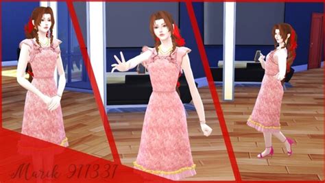 Aerith Dress №2 At Marik911331 The Sims 4 Catalog