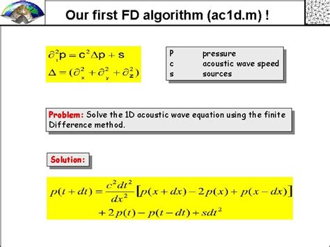 numerical methods specific methods finite differences pseudospectral