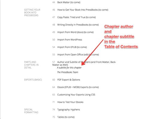 Chapter Author And Subtitle Pressbooks User Guide