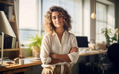 Casual Elegance In The Workplace Generative Ai Premium Ai Generated Image