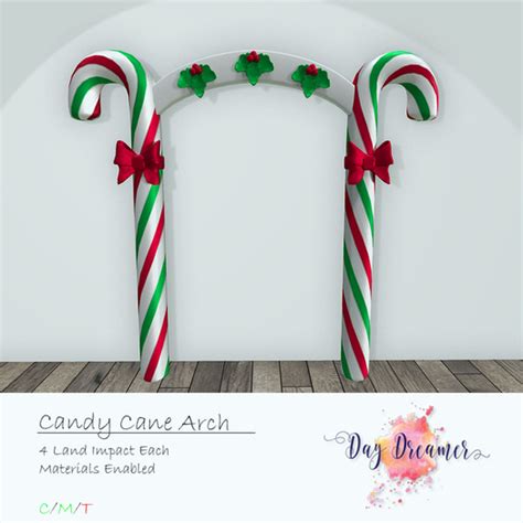 Second Life Marketplace Day Dreamer Candy Cane Arch Boxed