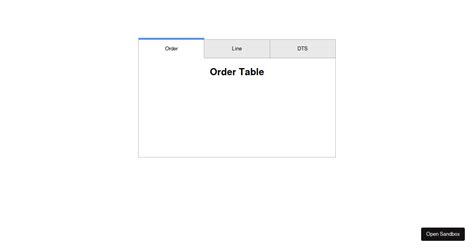 Tabs Codesandbox