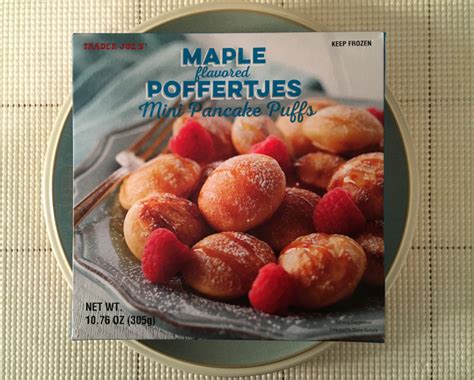 Trader Joes Maple Flavored Poffertjes Mini Pancake Puffs Review