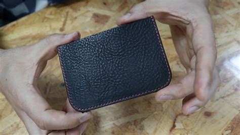 简易小卡包版型图纸制作教程 手工皮具图纸版型 手工皮具图纸版型