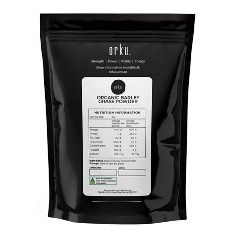 2kg Organic Barley Grass Powder Hordeum Vulgare Leaf Superfood