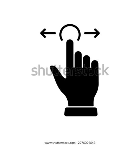 Swipe Gesture Hand Cursor Computer Mouse Stock Vector Royalty Free 2276029643 Shutterstock