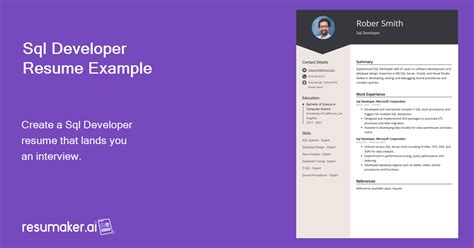 Sql Developer Resume Examples Template And 20 Tips