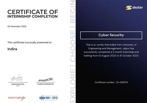 Indira Ghosh On Linkedin Cybersecurity Internship Infosec