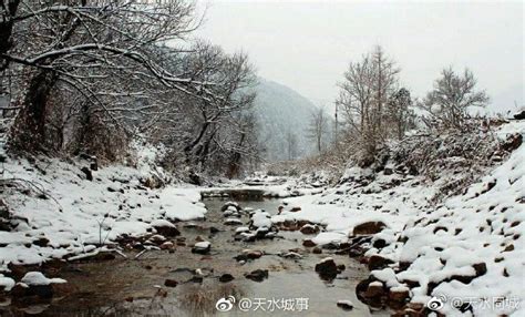 记忆里的天水乡村雪景让人如痴如醉