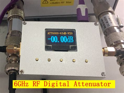 RF Digital Programmable Attenuator GHz DB Step DB With OLED Display CNC ATT V